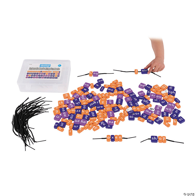 Phonics Threading Beads - Bulk Set of Beads & Strings - Discontinued