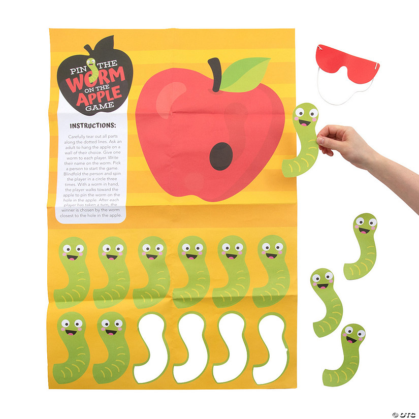 Pin the Worm on the Apple Game - Discontinued