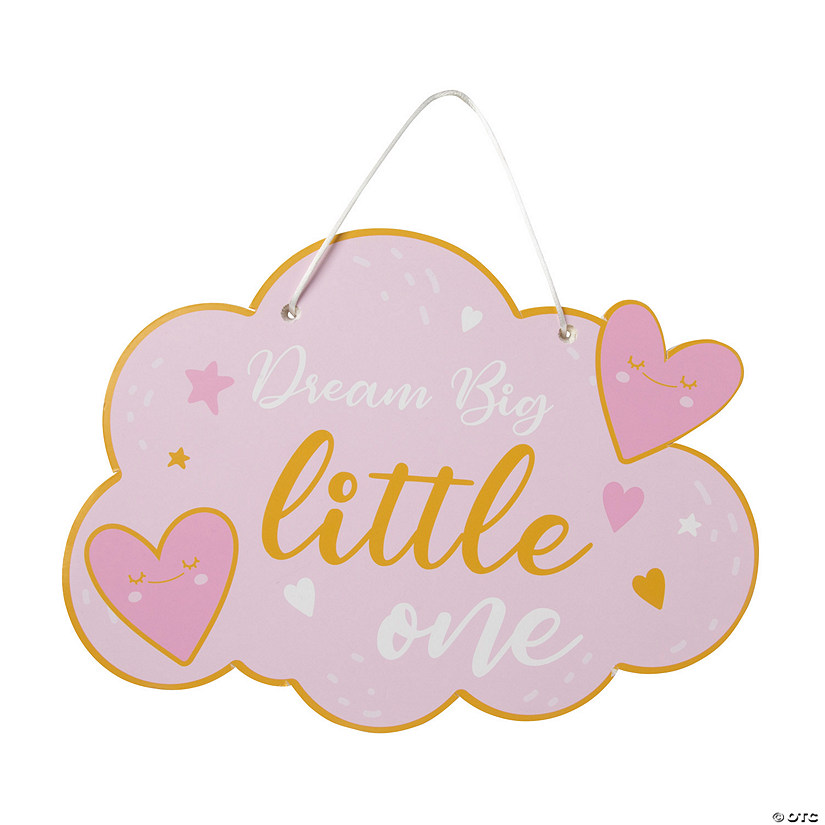 Pink Dream Big Signs - 2 Pc. | Oriental Trading