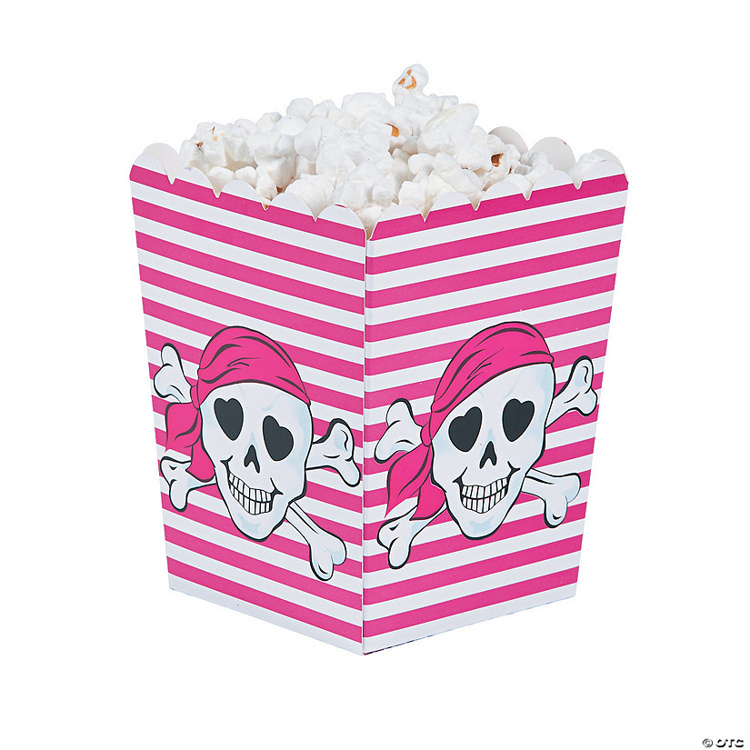 Pink Pirate Popcorn Boxes