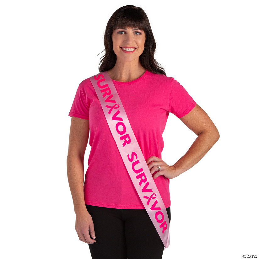 Pink Ribbon Survivor Sash | Oriental Trading