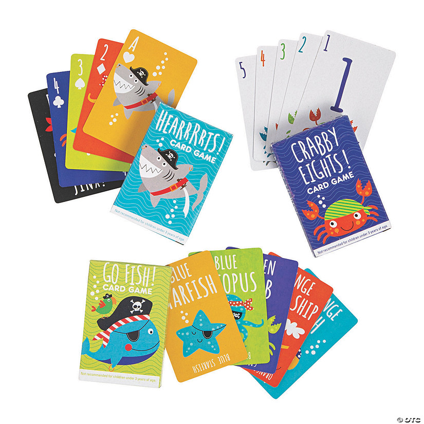 Pirate Animals Card Game Assortment - 12 Pc. | Oriental Trading