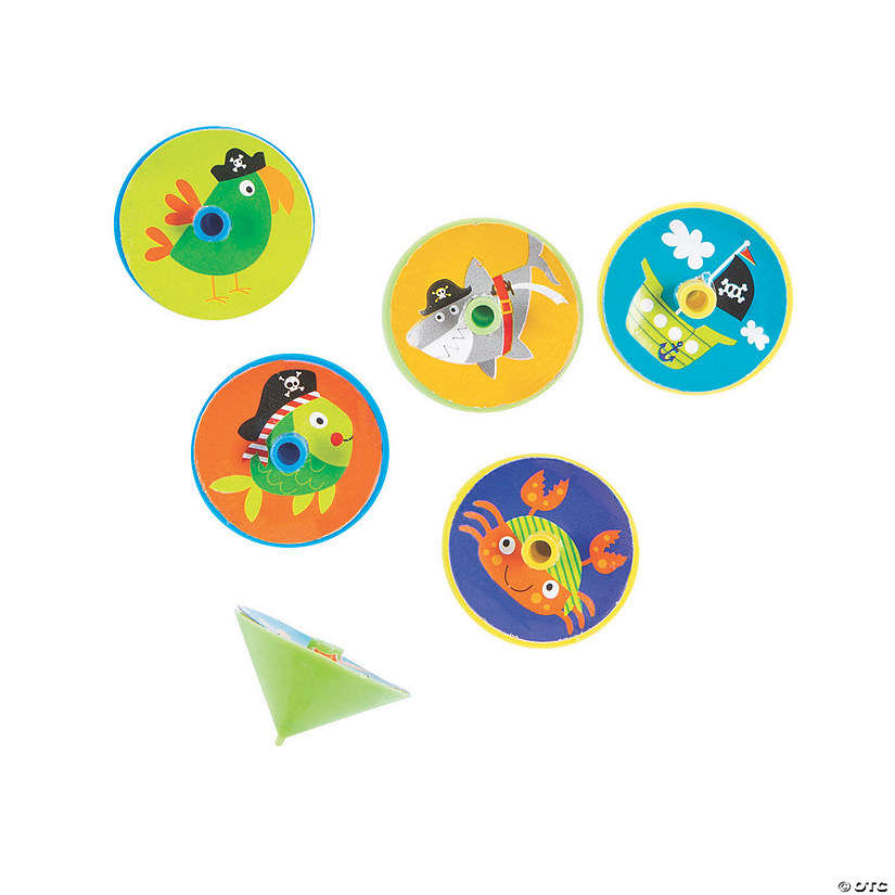 Pirate Animals Spin Tops - Discontinued