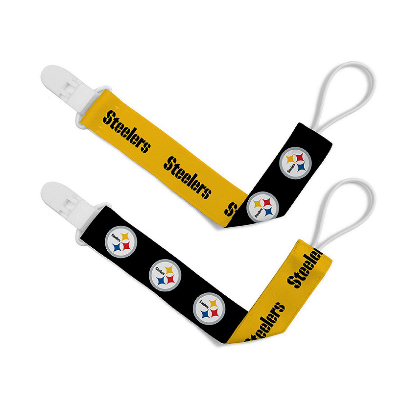 Pittsburgh Steelers - Pacifier Clip 2-Pack | Oriental Trading