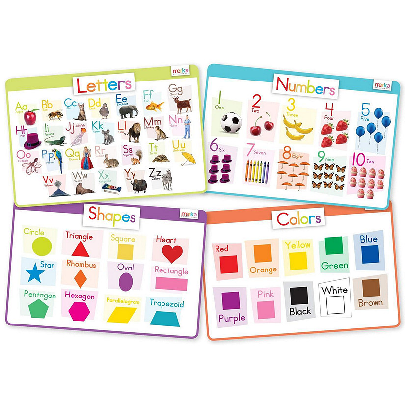 Placemats for Kids, Set of 4 Non-Slip, Reusable Toddler Placemats ...