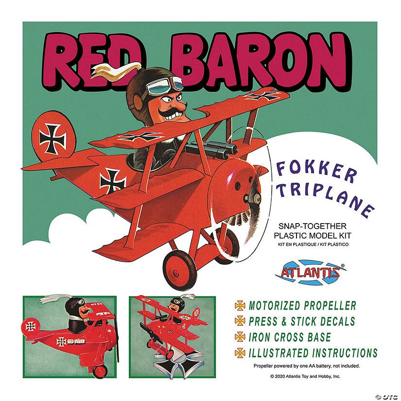 Plastic Model Kit-Red Baron Fokker Tri Plane