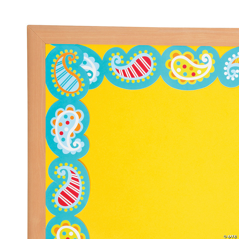 Playful Paisley Bulletin Board Borders