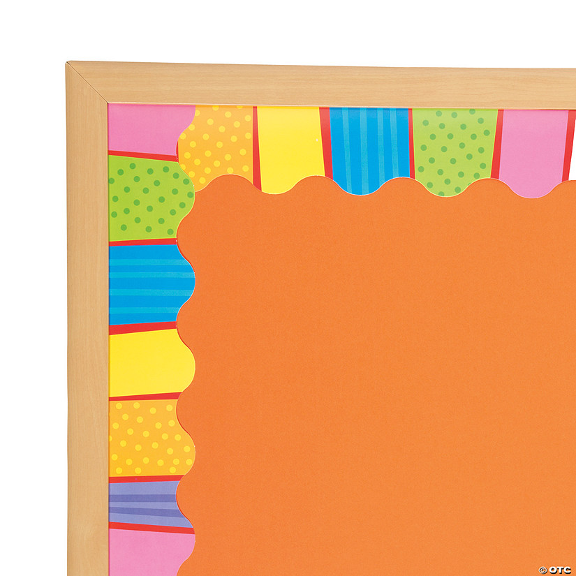 Playful Pattern Wavy Bulletin Board Borders - Discontinued