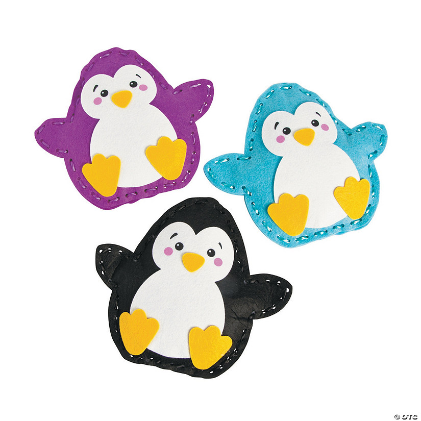 Plush Lacing Penguin Craft Kit - Discontinued