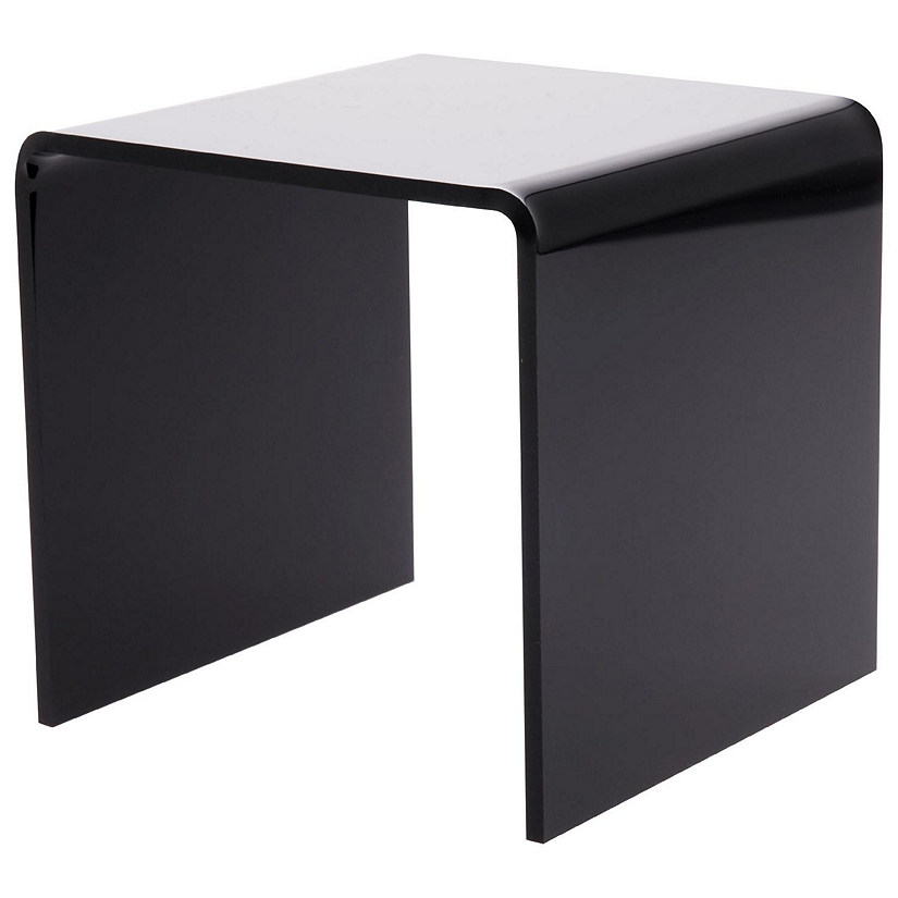 Plymor Black Acrylic Square Display Riser, 5" H x 5" W x 5" D (3/16 ...