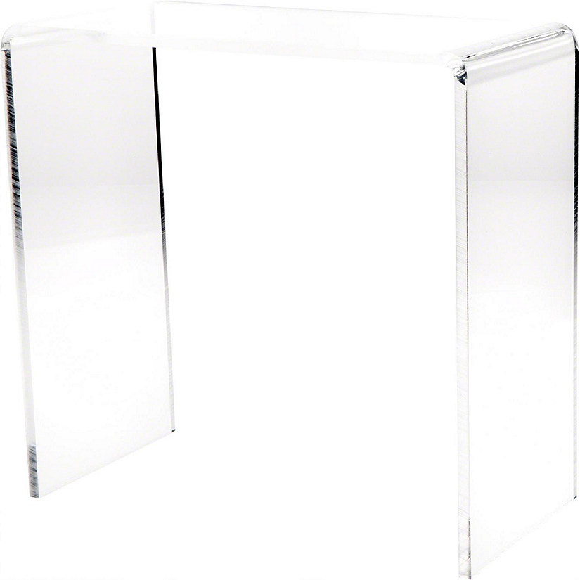 Plymor Clear Acrylic Vertical Rectangular Display Riser, 14" H X 14" W 