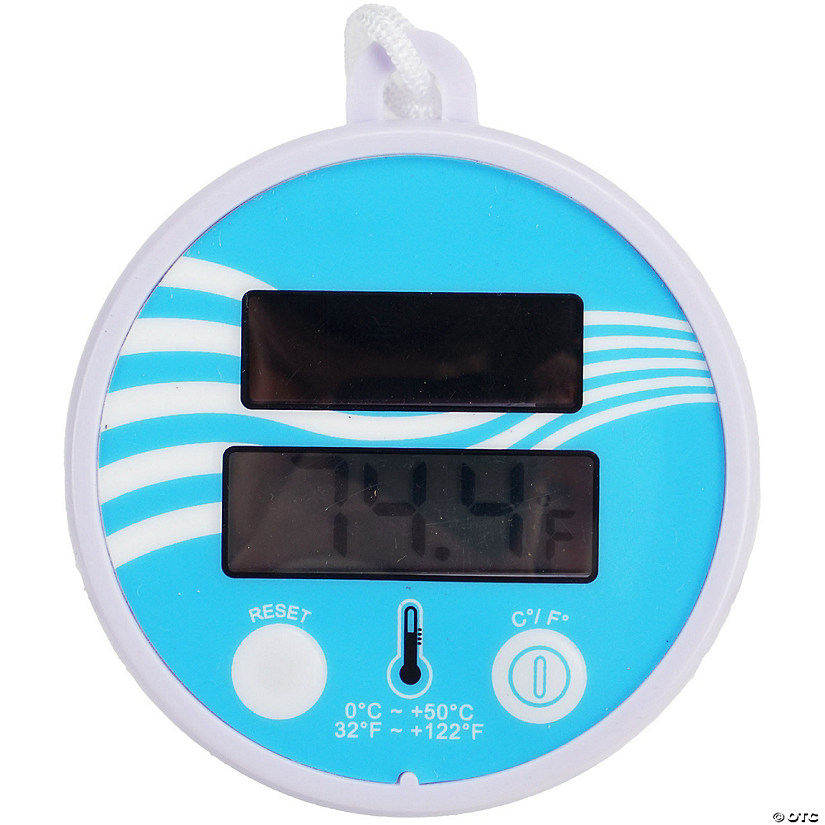 Pool Central 5.5" Solar Powered Floating Digital Pool and Spa ...