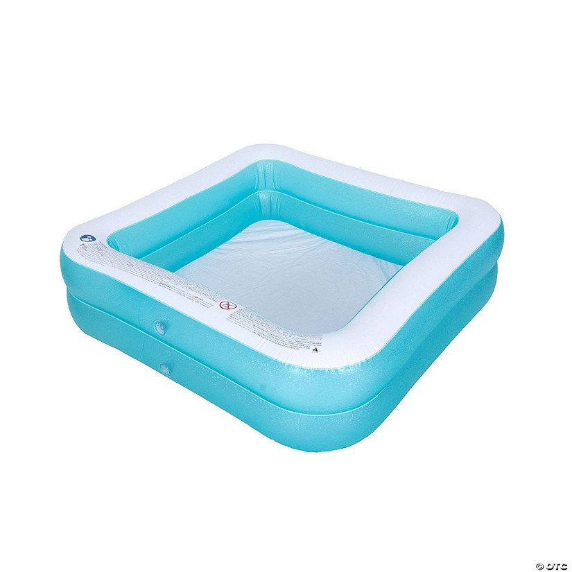 Pool Central 5ft. Inflatable Blue and White 2-Ring Swimming Pool