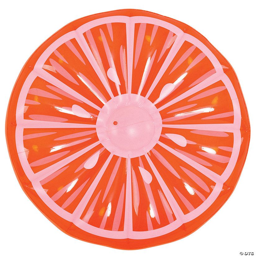 Pool Central Inflatable Orange and White Round Slice Swimming Pool ...