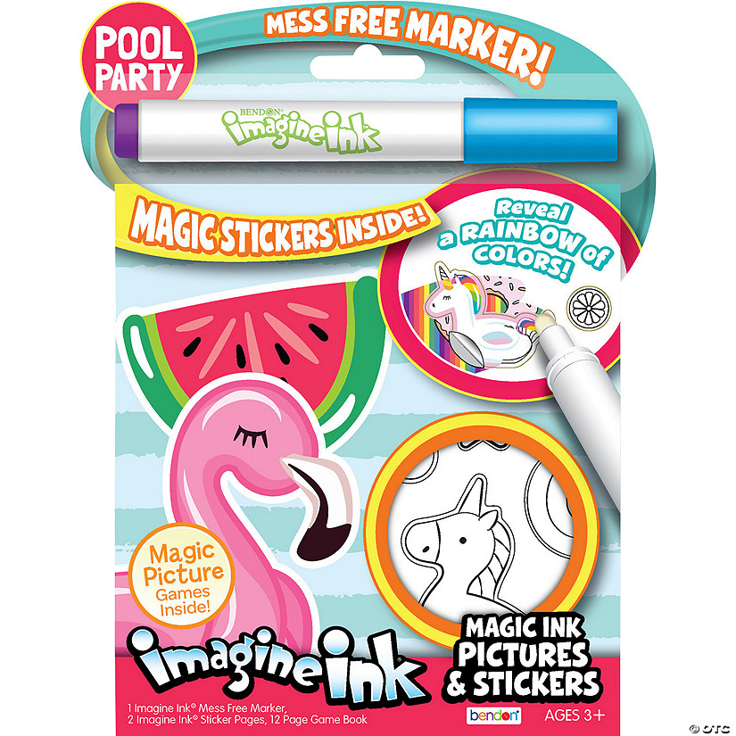 Pool Party Imagine Ink Activity Books - Discontinued