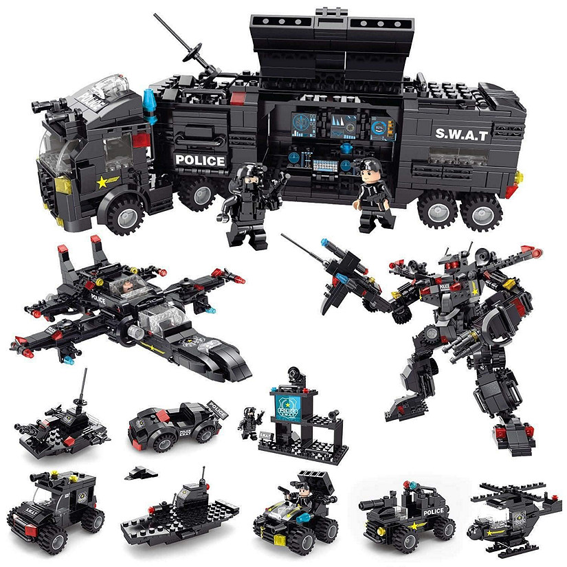 PopFun-SWAT Police Building Blocks Set | Oriental Trading