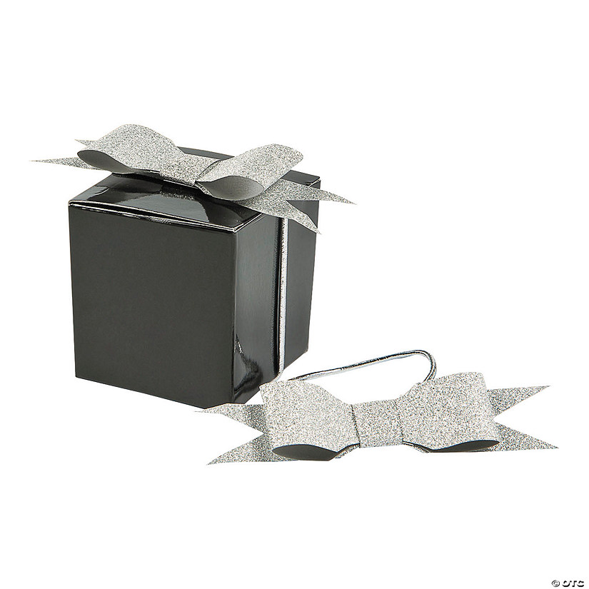 Pre-Tied Elastic Glitter Bows - 24 Pc. | Oriental Trading