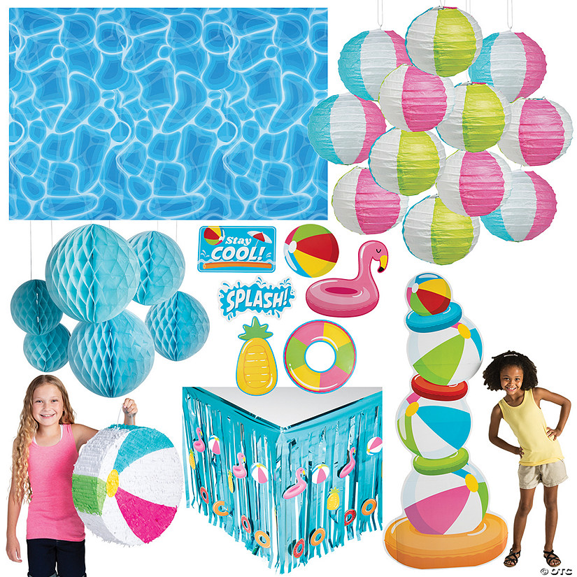 Premium Pool Party Decorating Kit - 30 Pc.