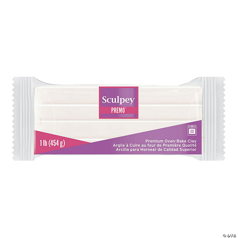 Premo Sculpey Polymer Clay 1lb-White Translucent