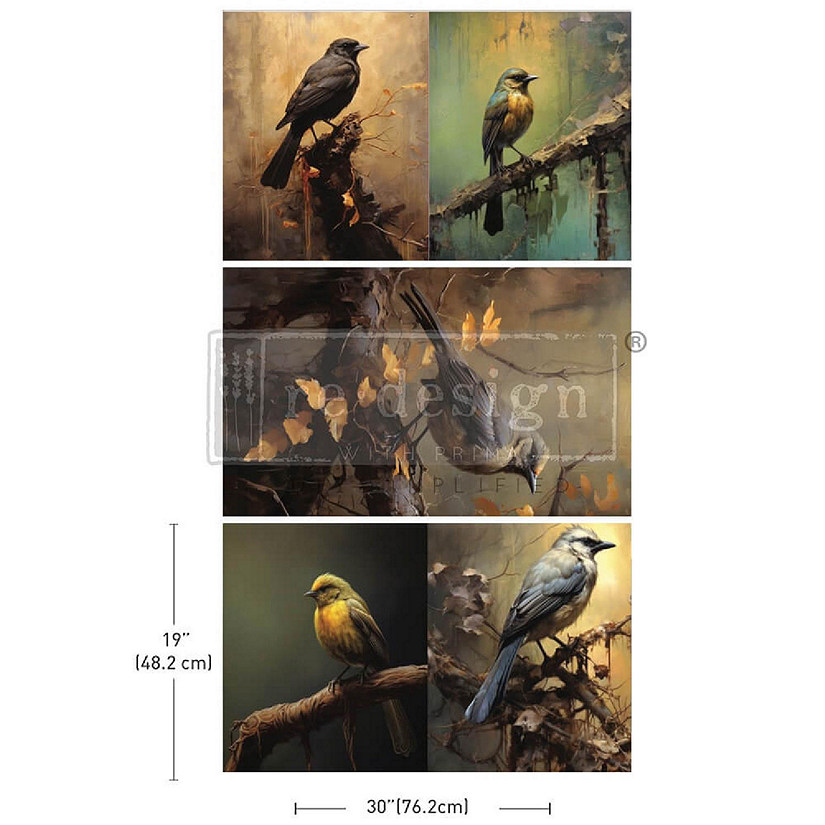 Prima Re-Design Decoupage Decor Tissue Paper-Avian Dreamscape ...