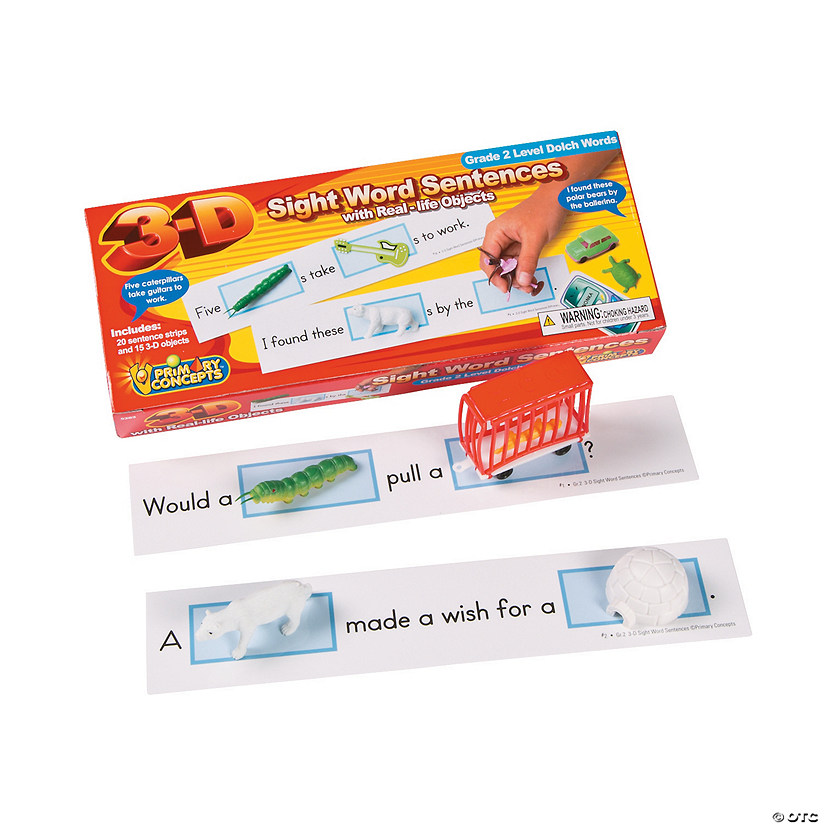 Primary Concepts™ 3-D Sight Word Sentences Grade 2 Dolch Words ...