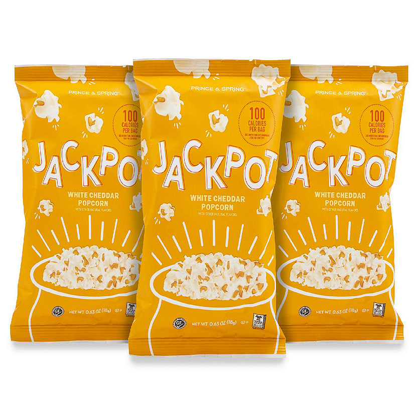 Prince & Spring Jackpot Popcorn White Cheddar 24 Bags | Oriental Trading