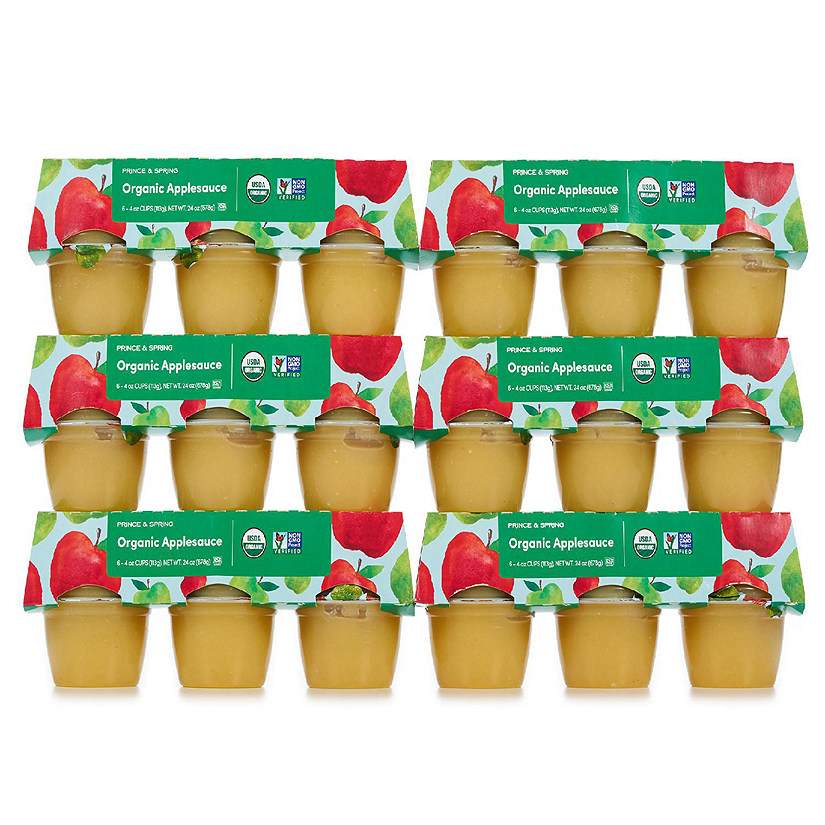Prince & Spring Organic Applesauce Cups 36 Ct