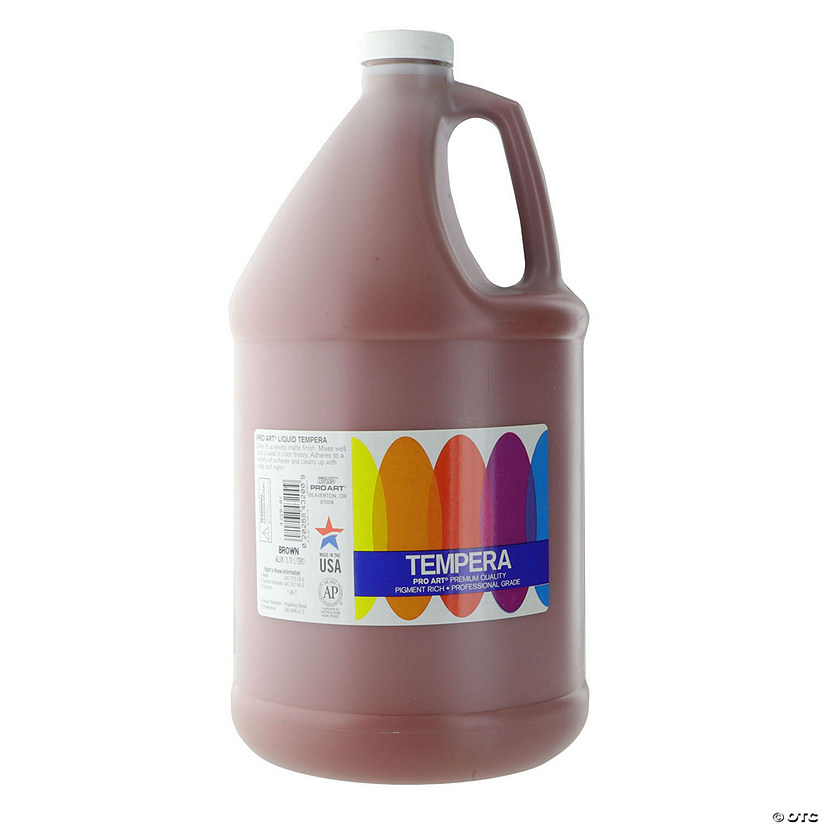 Pro Art Tempera Liquid Paint Gallon Brown
