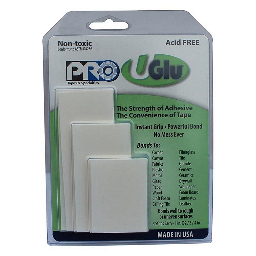 Pro Tapes - 20 - White - Versatile Adhesive Strips | Oriental Trading