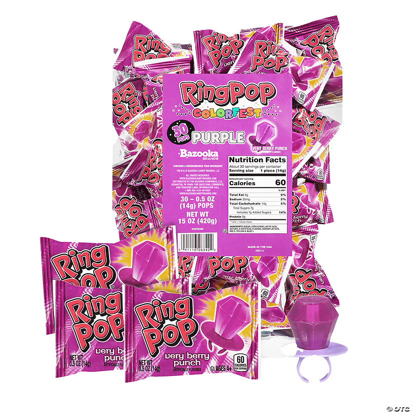 Purple Ring Pops® - 30 Pc. | Oriental Trading