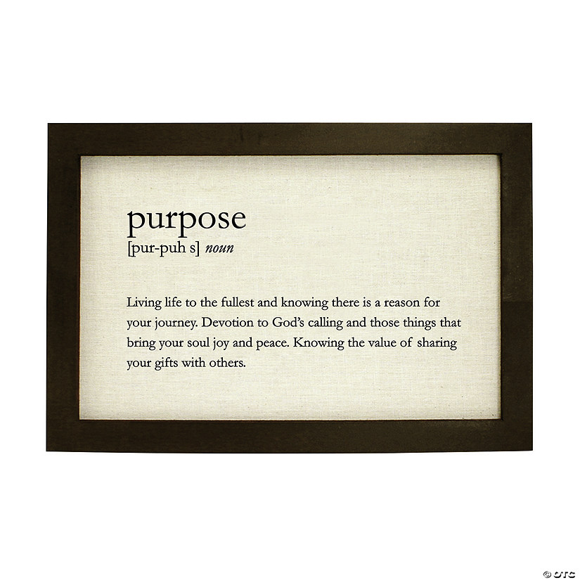 Purpose Definition Print - Discontinued
