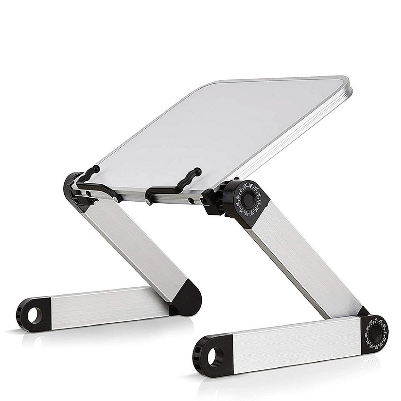 Rainbean 14 inches White Foldable And Portable Mini Desk Stand