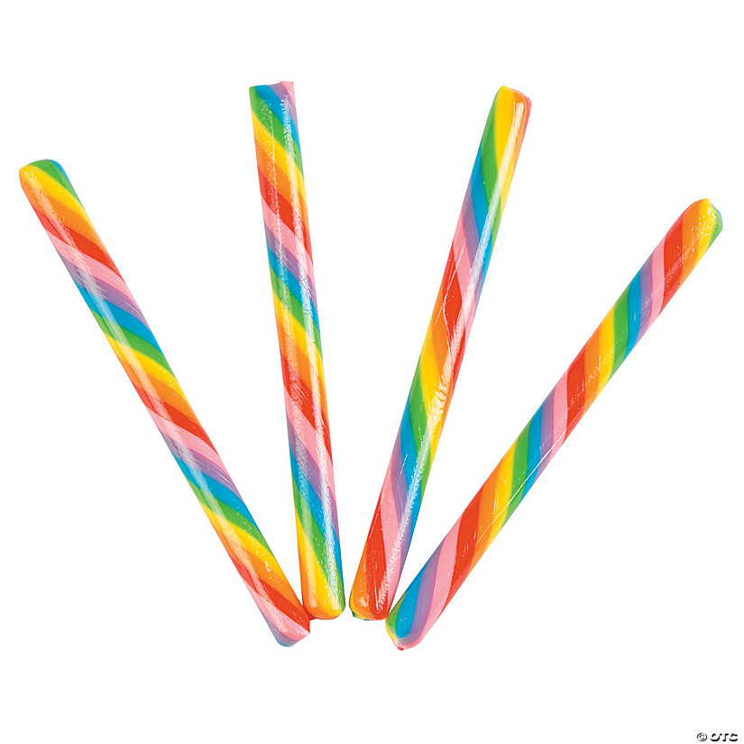 Rainbow Hard Candy Sticks - 80 Pc. | Oriental Trading