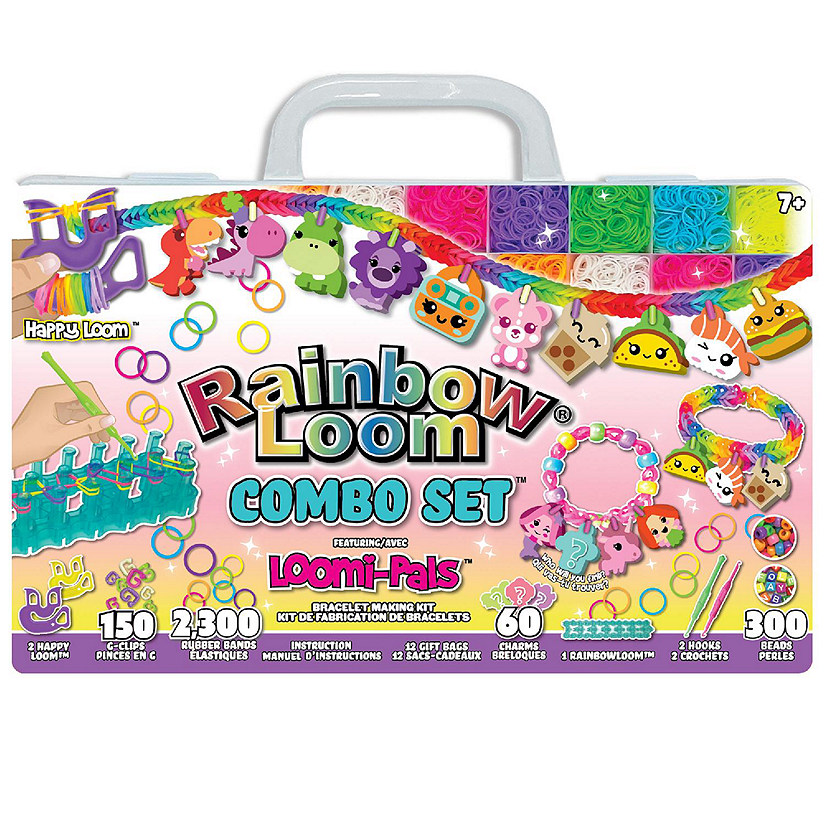 Rainbow Loom- Loomi Pals, Combo Set Features, 2,300 Rubber Bands ...
