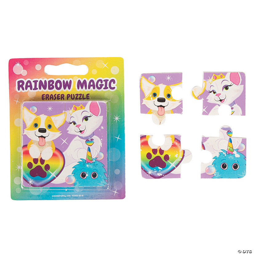 Rainbow Magic Eraser Puzzles - 12 Pc. - Discontinued