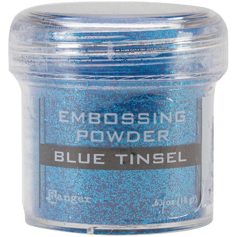 Ranger Embossing Powder-Blue Tinsel | Oriental Trading