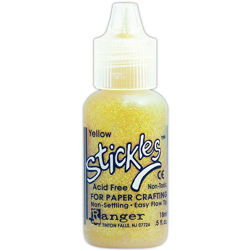 Ranger Stickles Glitter Glue .5oz-Yellow | Oriental Trading