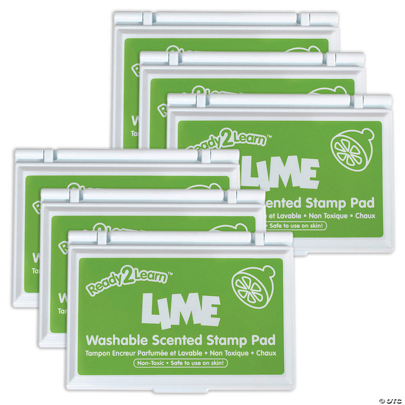 Ready 2 Learn Washable Stamp Pad - Lime Scent, Green - Pack of 6 ...