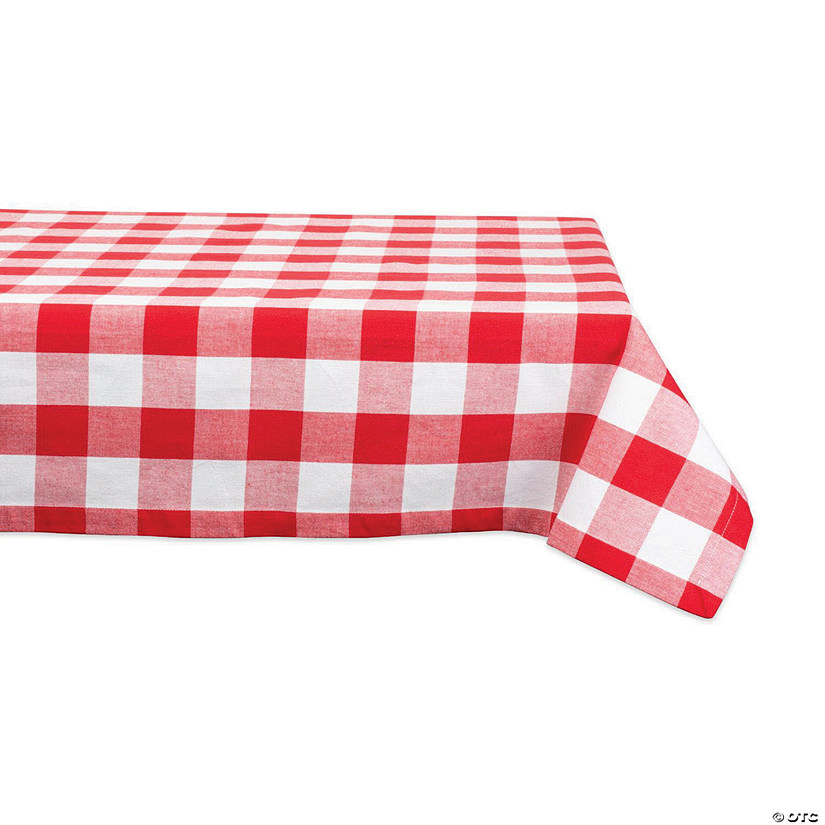 Red And White Buffalo Check Tablecloth 52X52