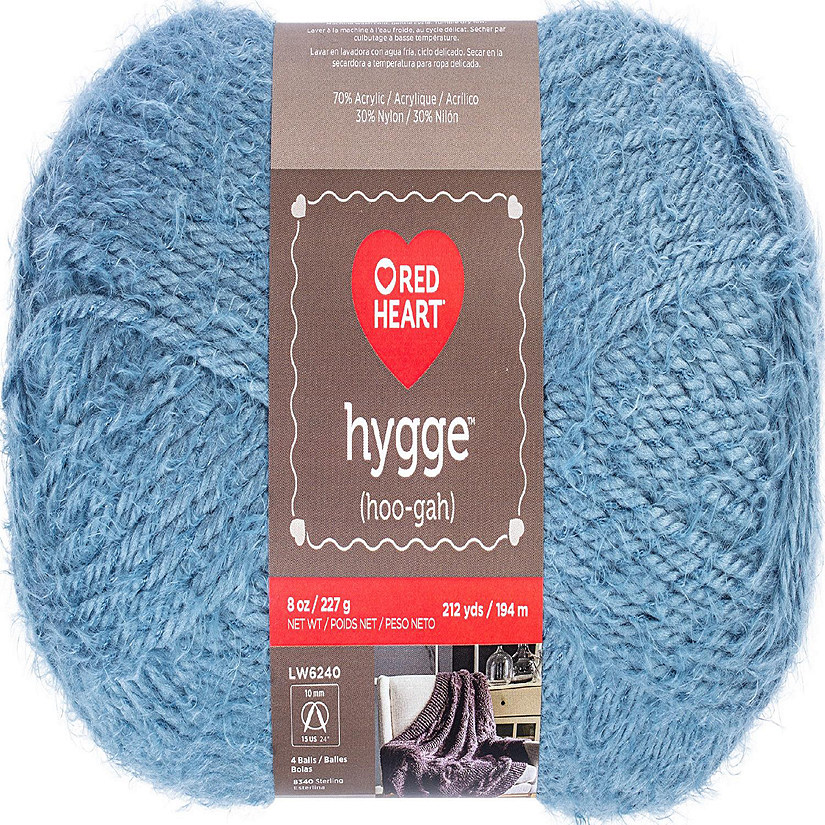 Red Heart Hygge Yarn 8oz-Slate Blue | Oriental Trading