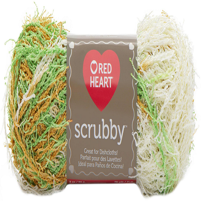 Red Heart Scrubby Yarn-Citrus | Oriental Trading