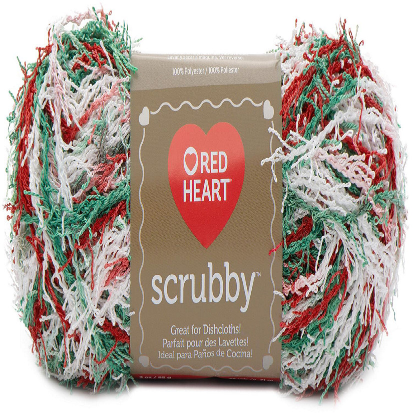 Red Heart Scrubby Yarn-Jolly | Oriental Trading