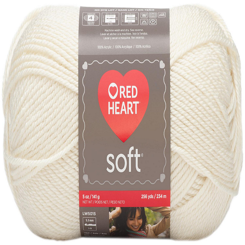 Red Heart Soft Yarn-Off White