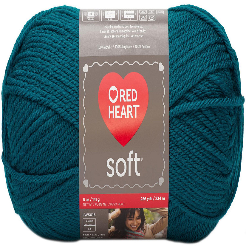 Red Heart Soft Yarn-Teal | Oriental Trading