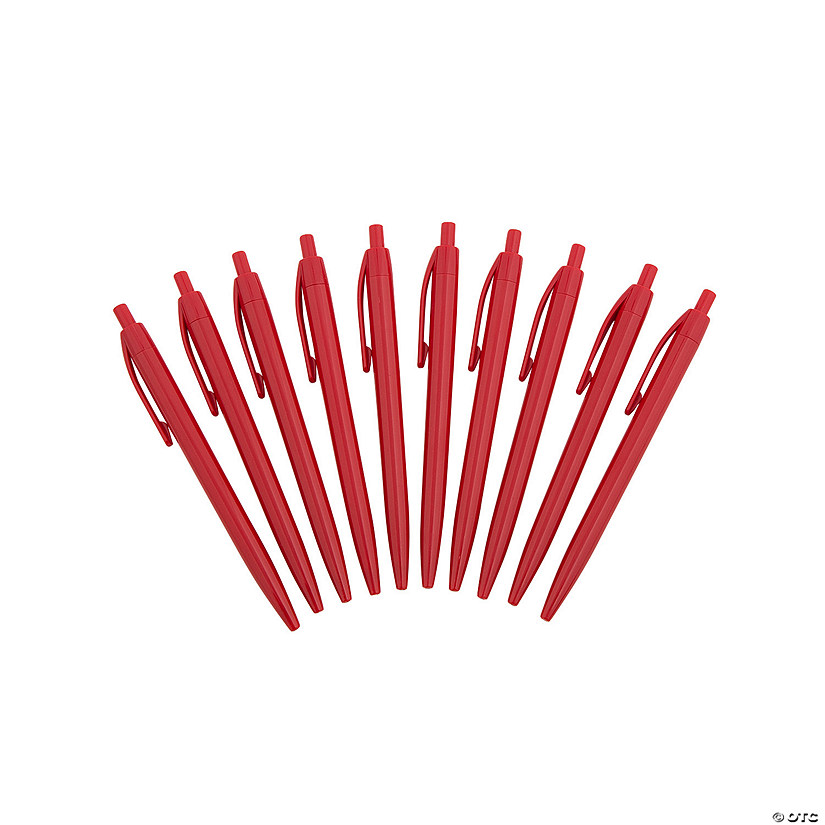 Red Retractable Pens - 24 Pc. | Oriental Trading