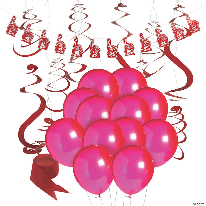 Red Team Spirit Decorating Kit - 38 Pc.