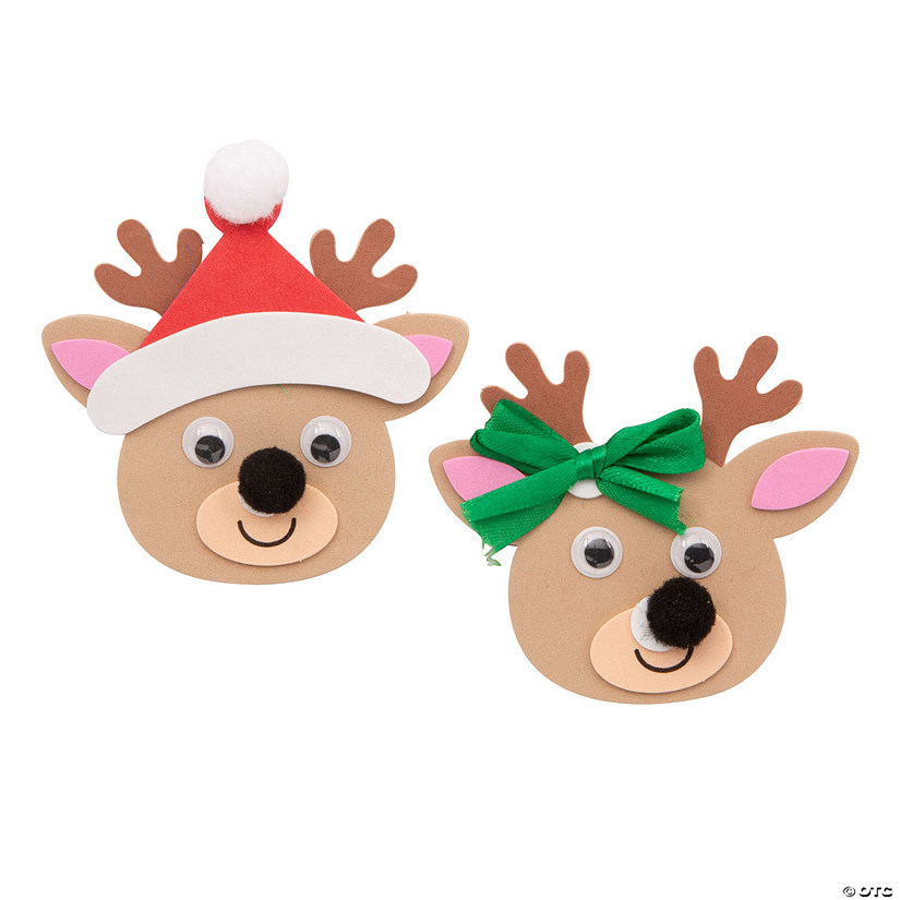 Reindeer Magnet Craft Kit - Makes 12