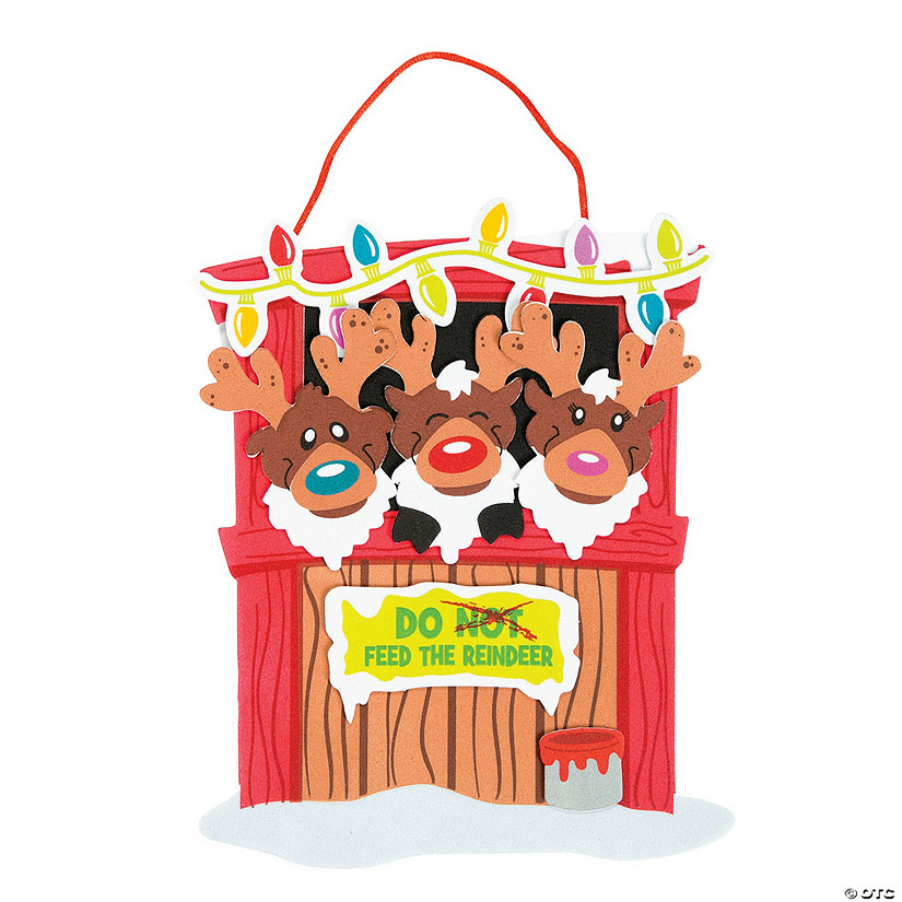 Reindeer Stable Sign Craft Kit - Discontinued