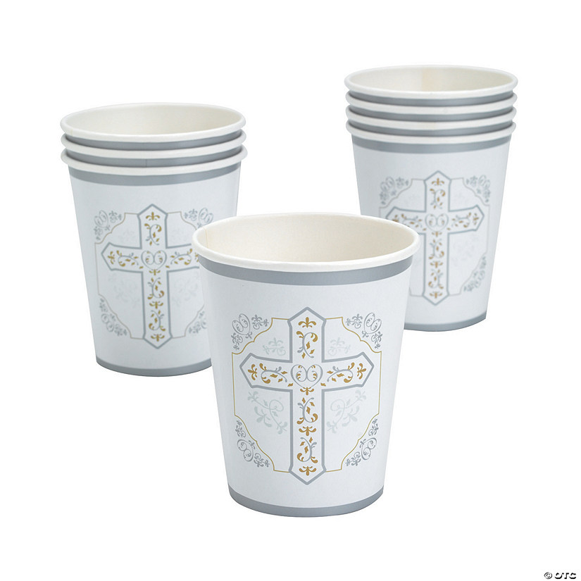 Religious Cross 9 oz. Cups - Discontinued