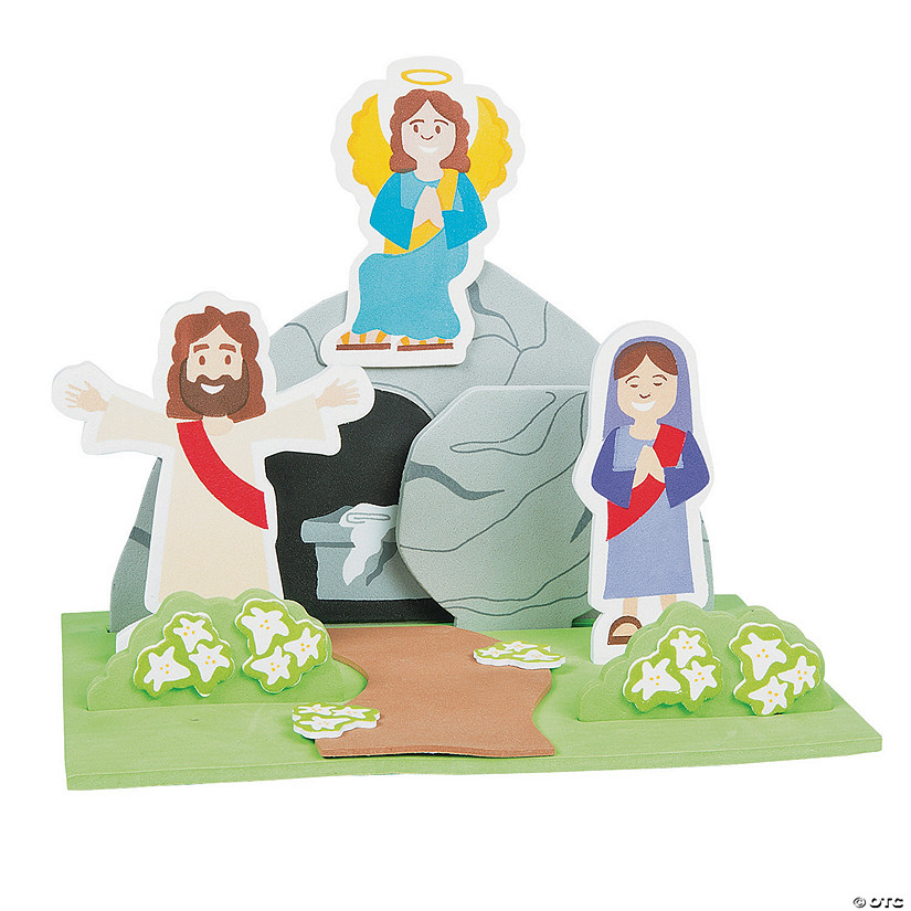 Religious Easter 3D Tomb Stand-Up Craft Kit - Makes 12 | Oriental Trading
